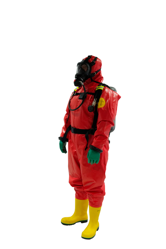 Air-tightness type chemical protective suit - Buy CHEMICAL PROTECTIVE ...